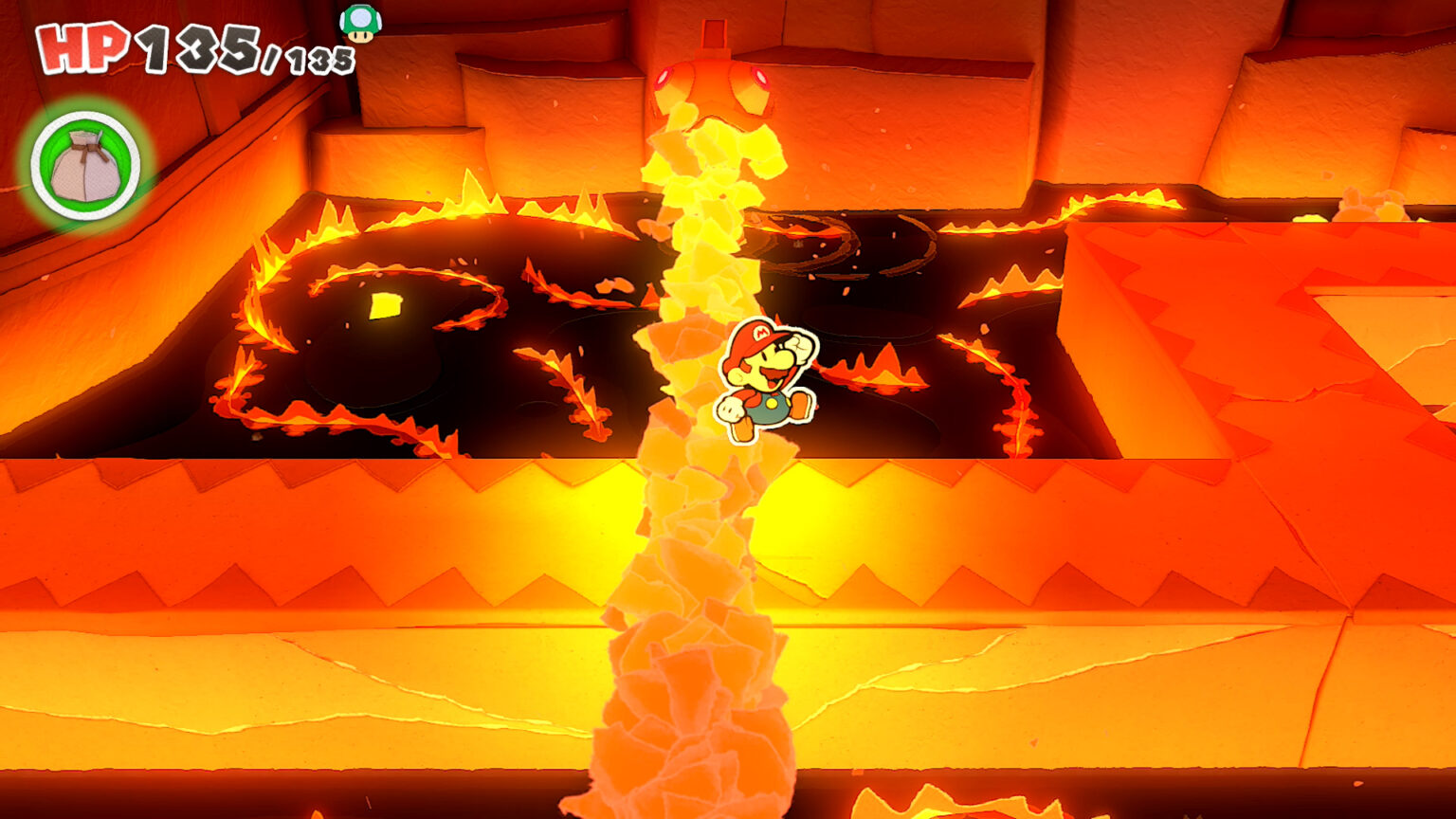 Fire Vellumental Cave - Paper Mario: The Origami King Walkthrough Guide