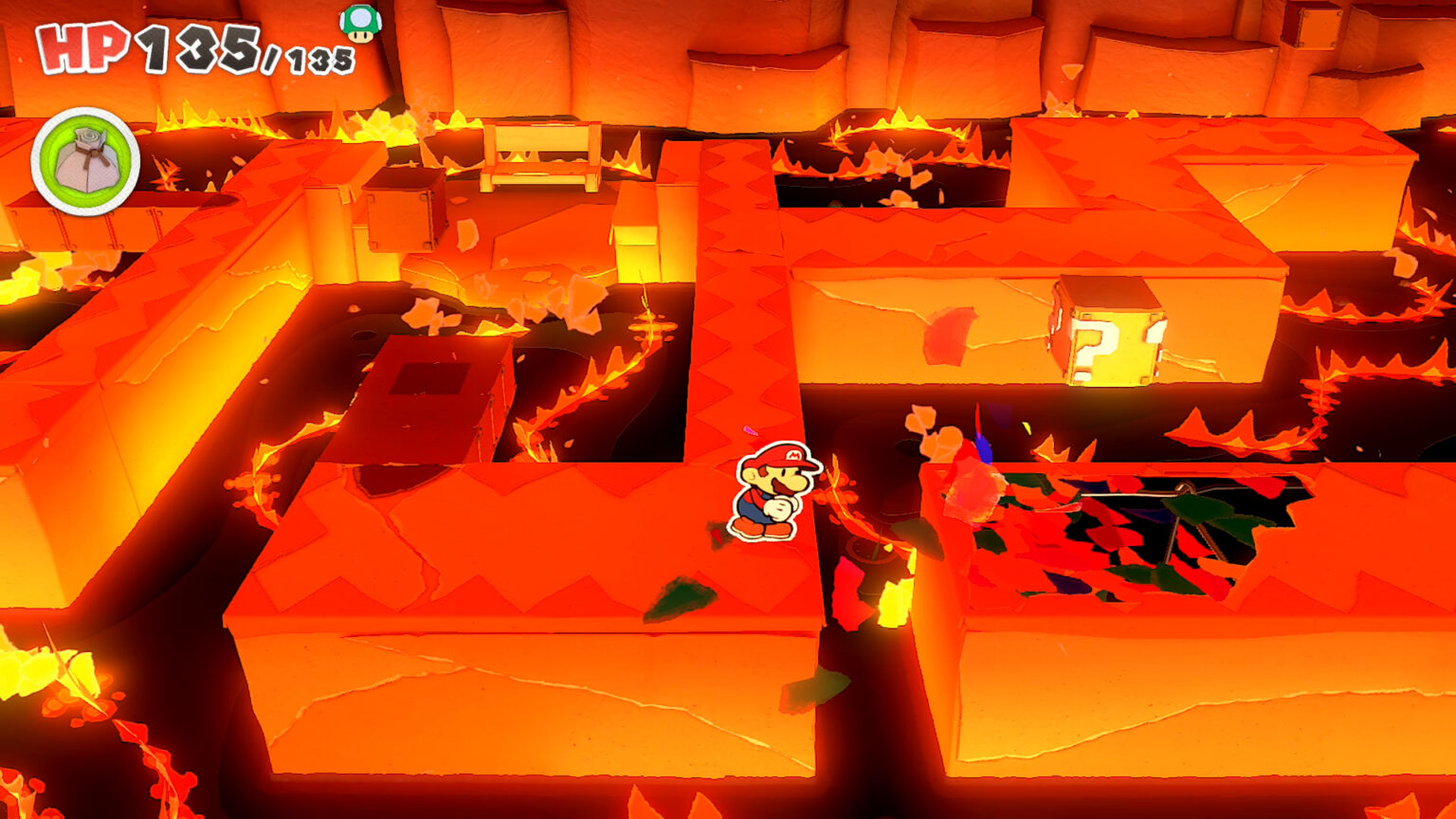 Fire Vellumental Cave - Paper Mario: The Origami King Walkthrough Guide