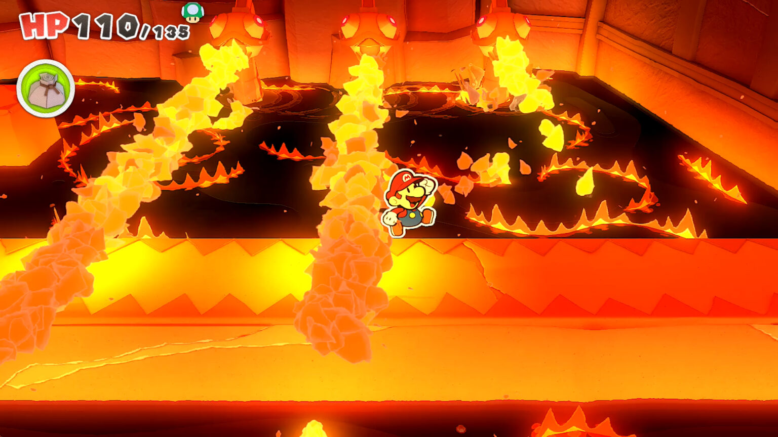 Fire Vellumental Cave - Paper Mario: The Origami King Walkthrough Guide