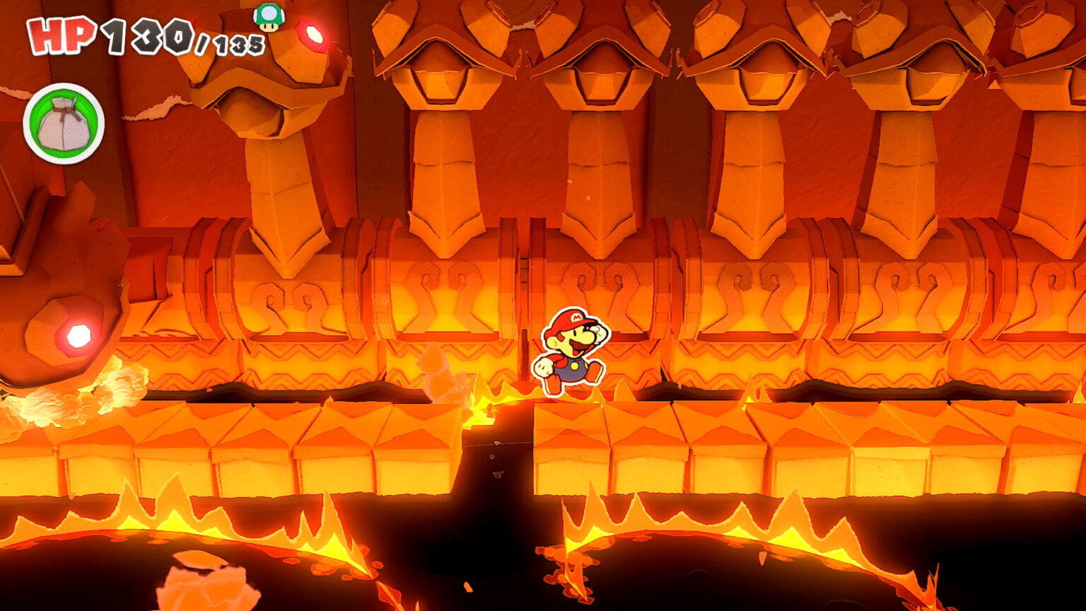 Fire Vellumental Cave - Paper Mario: The Origami King Walkthrough Guide