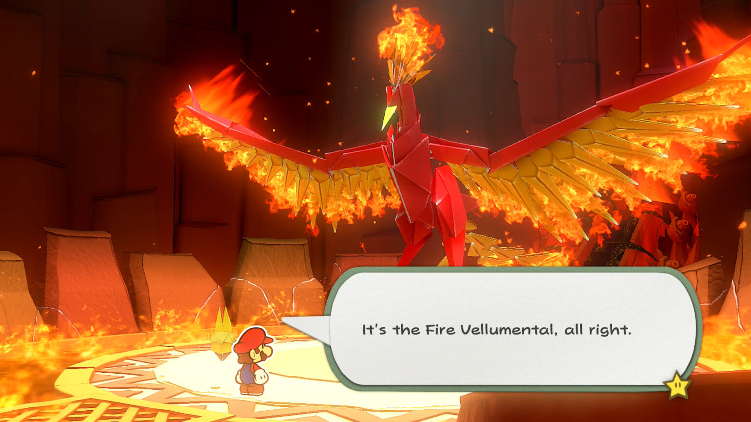 Fire Vellumental Cave - Paper Mario: The Origami King Walkthrough Guide