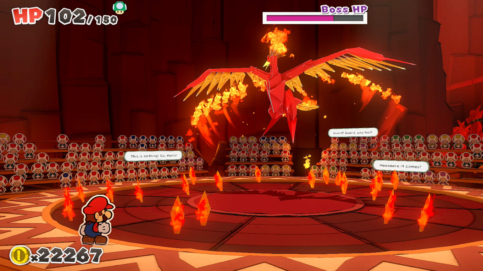 Fire Vellumental Cave - Paper Mario: The Origami King Walkthrough Guide
