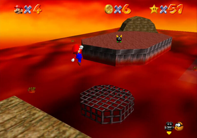 Lethal Lava Land Stars - Super Mario 64 Walkthrough