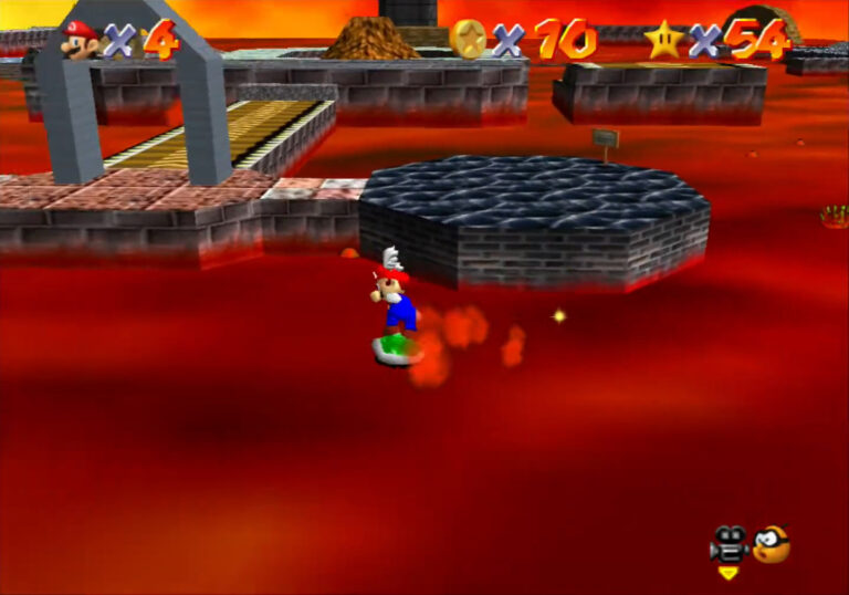 Lethal Lava Land Stars - Super Mario 64 Walkthrough