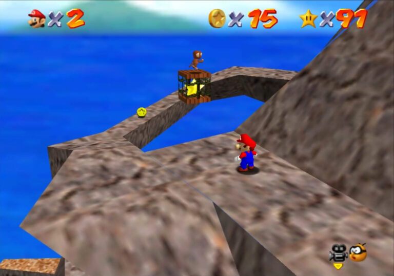 Tall, Tall Mountain Stars - Super Mario 64 Walkthrough