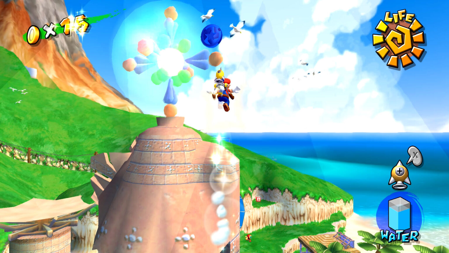 Gelato Beach Blue Coins - Super Mario Sunshine Walkthrough